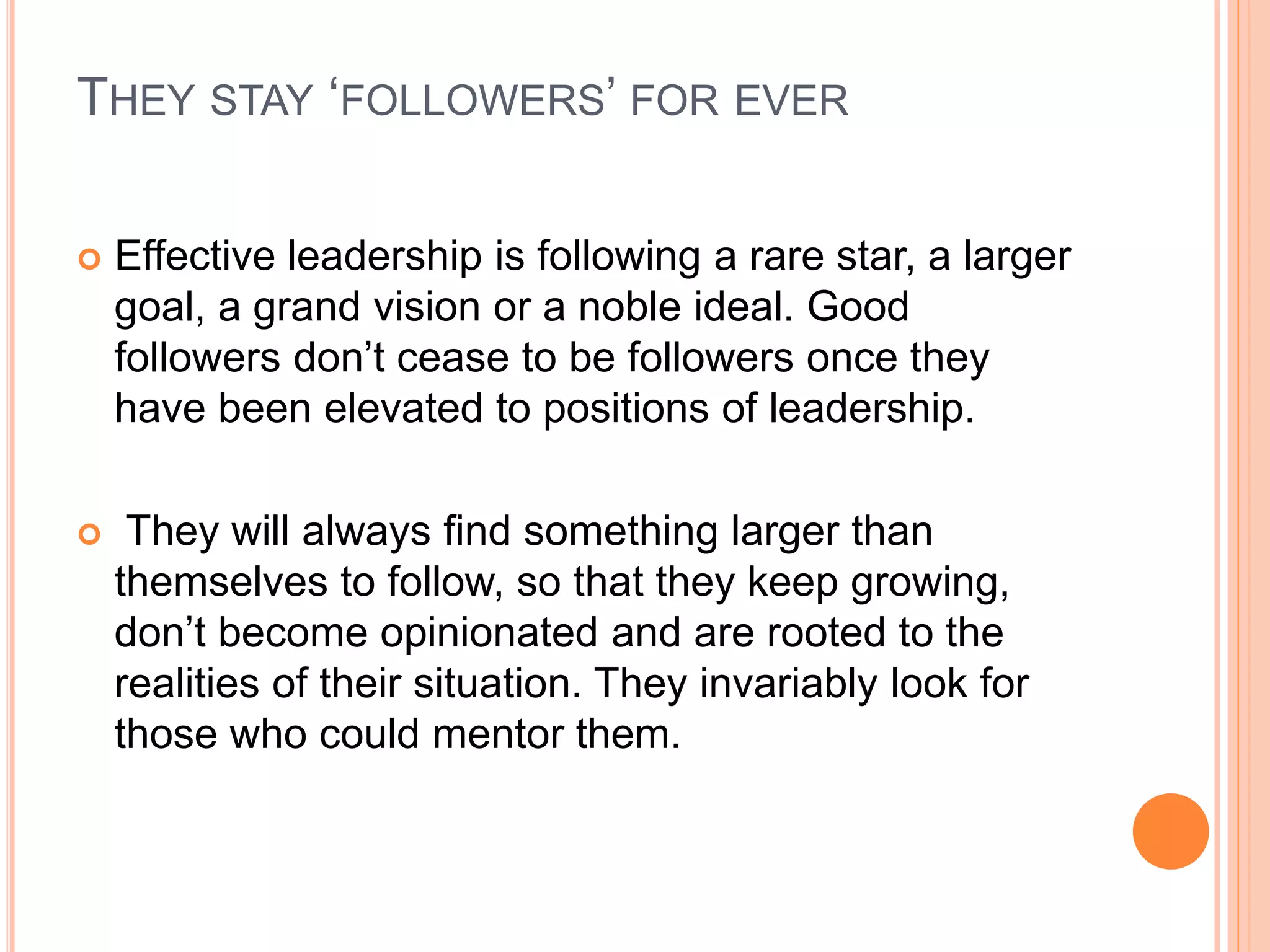 Where are the good follower? | PPTX