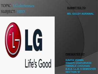 HRD PPT on LG | PPTX
