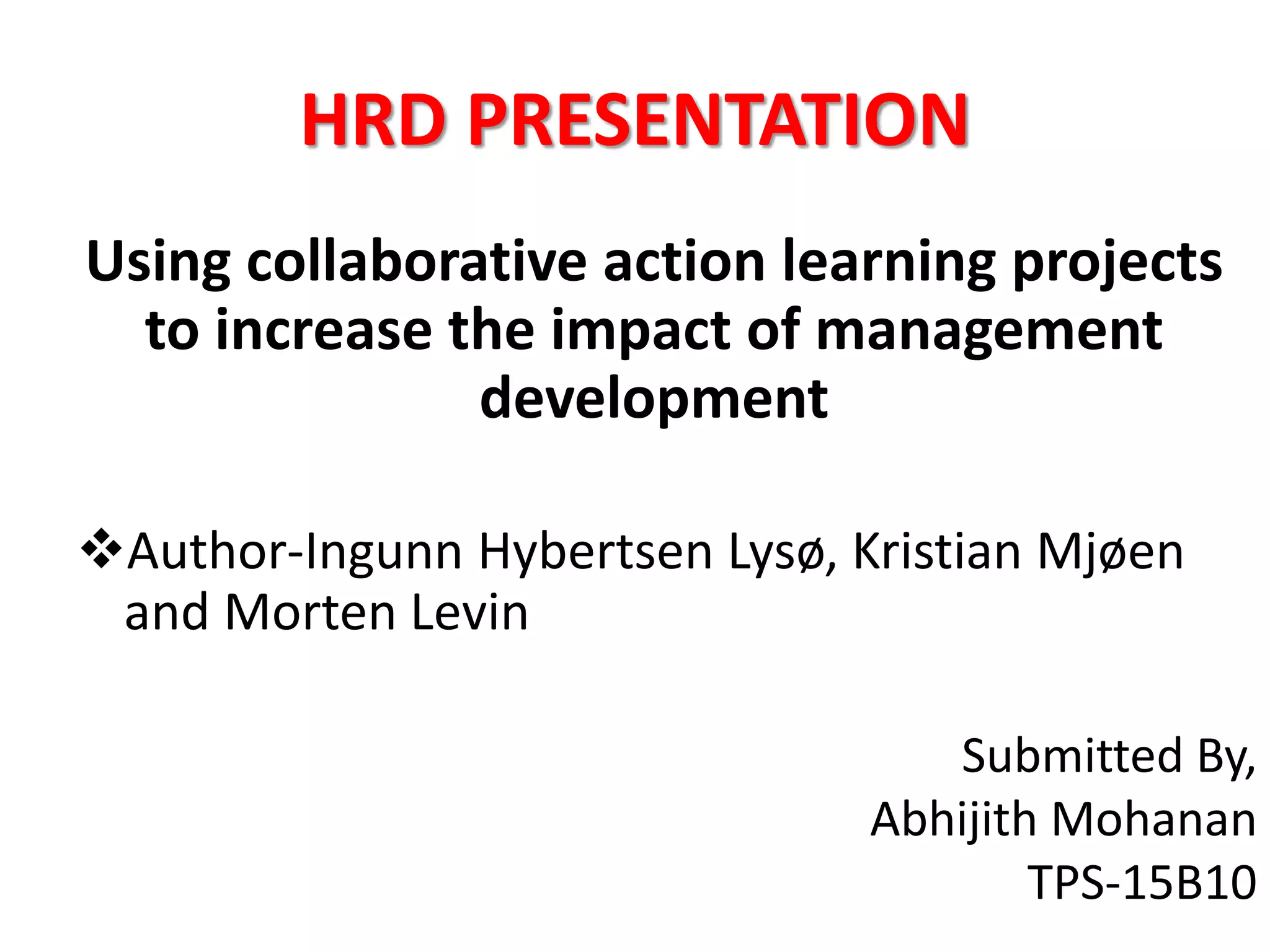 HRD Article Presentation | PPTX