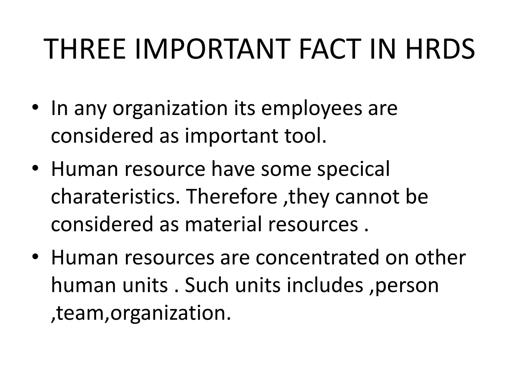 HUMAN RESOURCE DEVELOPMENT