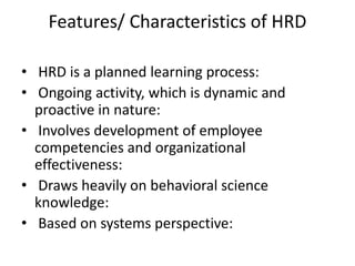 HUMAN RESOURCE DEVELOPMENT | PPTX