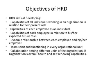 HUMAN RESOURCE DEVELOPMENT | PPTX