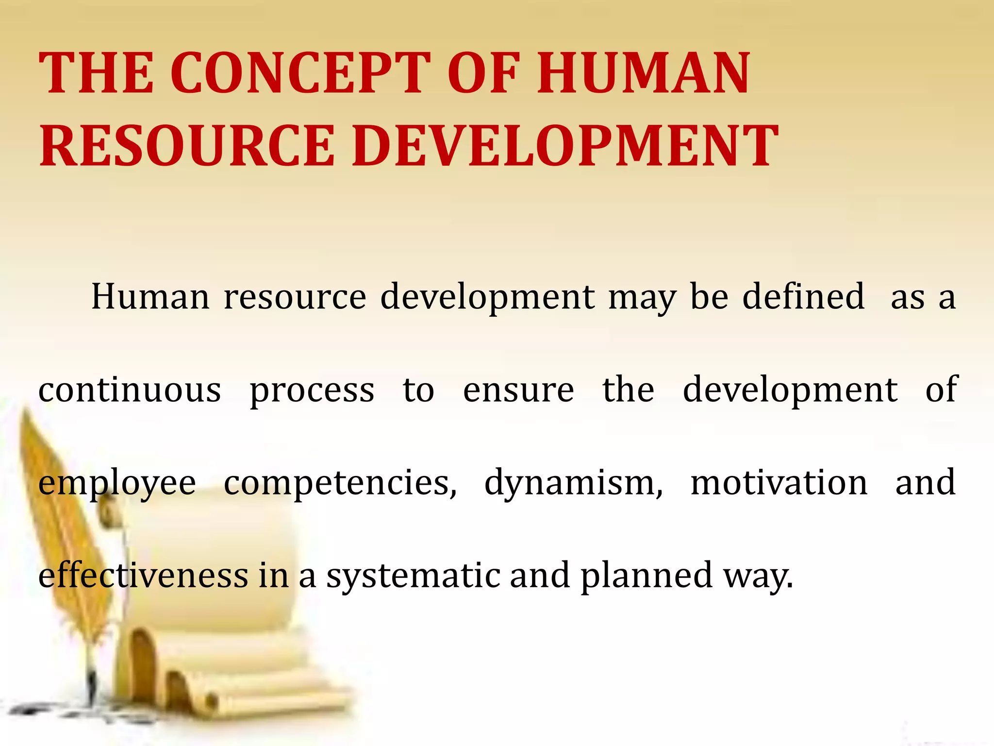 human resource development | PPTX