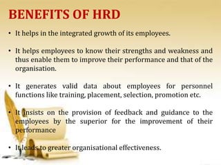 human resource development | PPTX