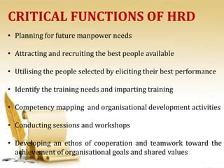 human resource development | PPTX