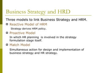 Hrd Strategic Perspective | PPT