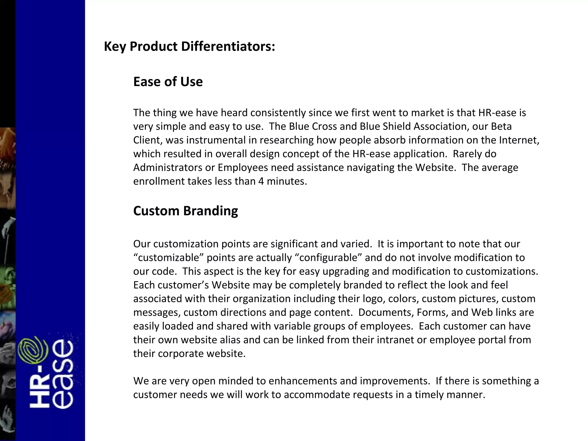 Hr Ease Generic Presentation No Pricing | PPT | Human Resources | Business
