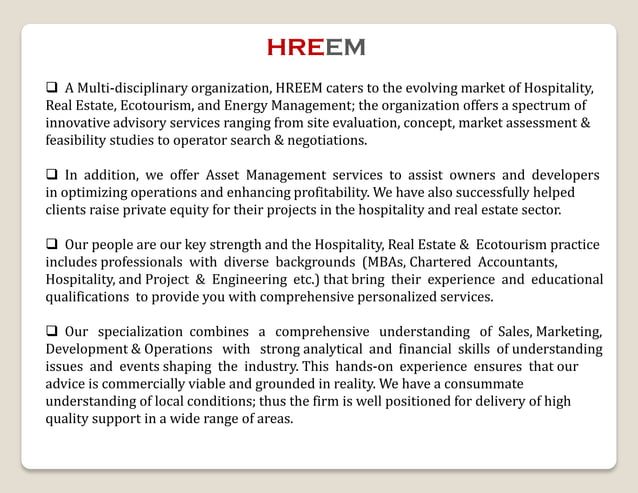HREEM - Company Profile and Presentation | PDF