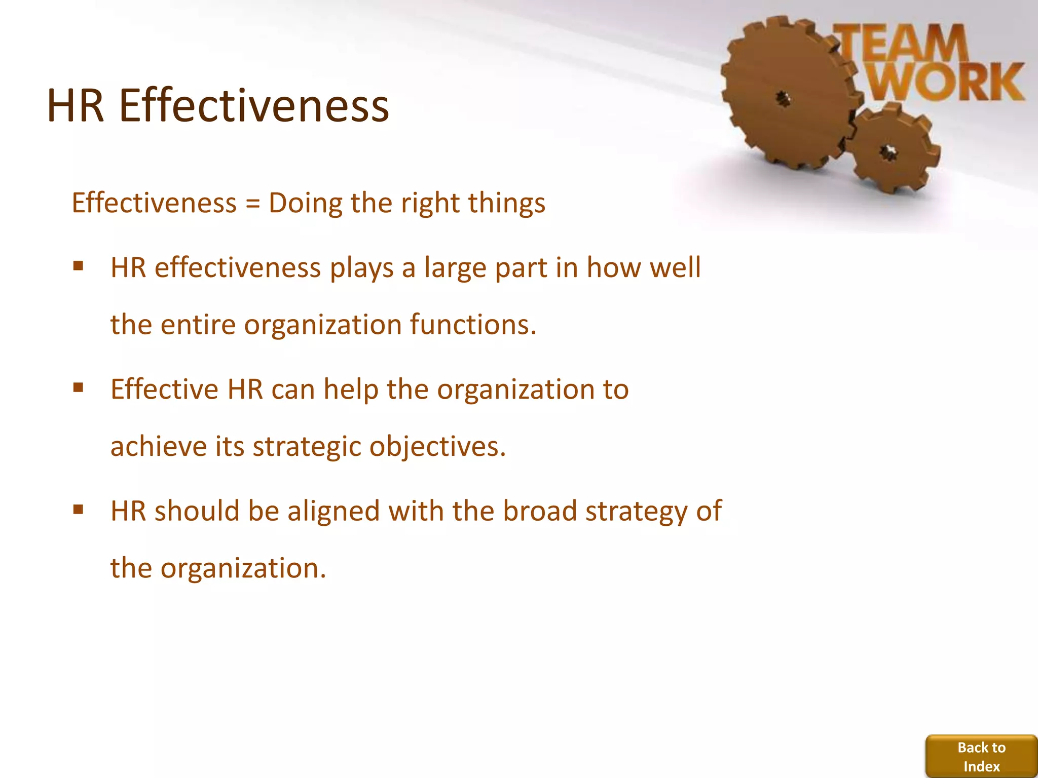 HR Effectiveness | PPTX