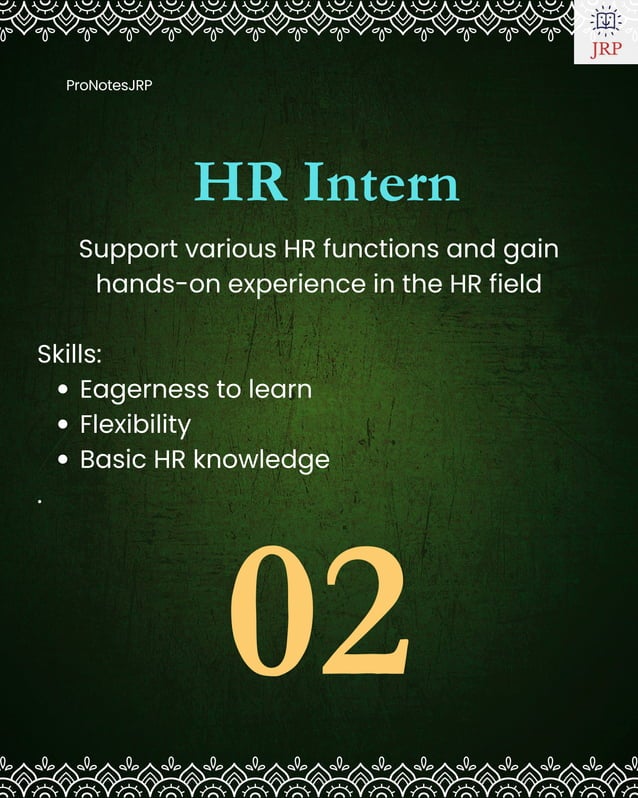 HR Entry level job roles for MBA Freshers.pdf