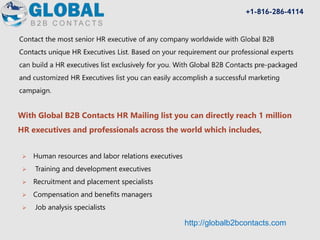 Hr executive email lists | PPTX