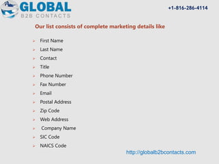 Hr executive email lists | PPTX