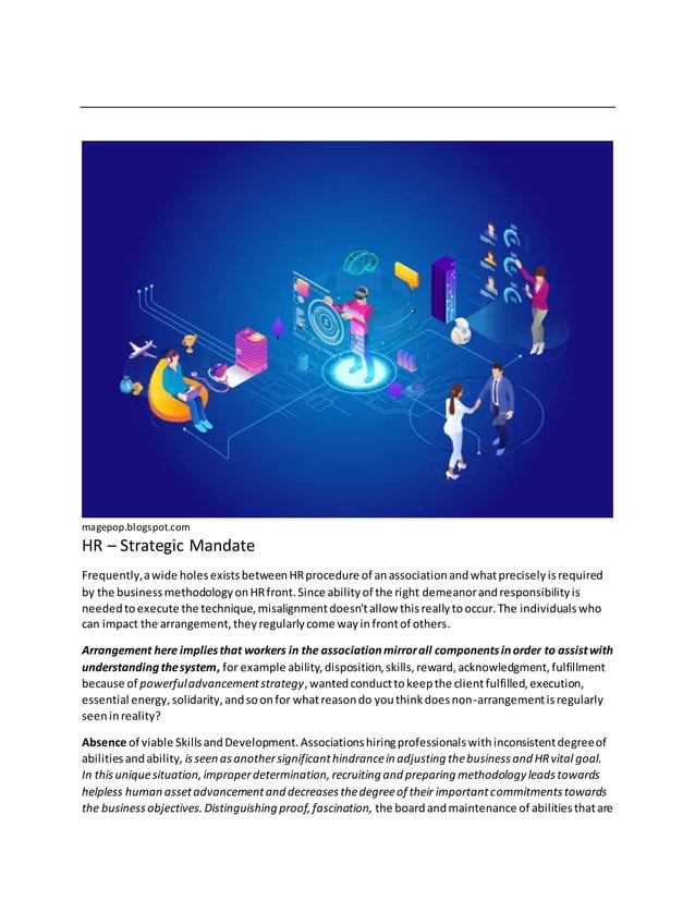 HR- Strategic Mandate | DOCX