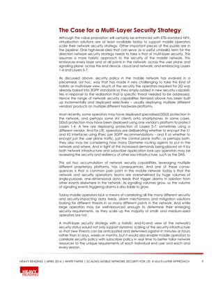 Scaling Mobile Network Security for LTE: A Multi-Layer Approach | PDF