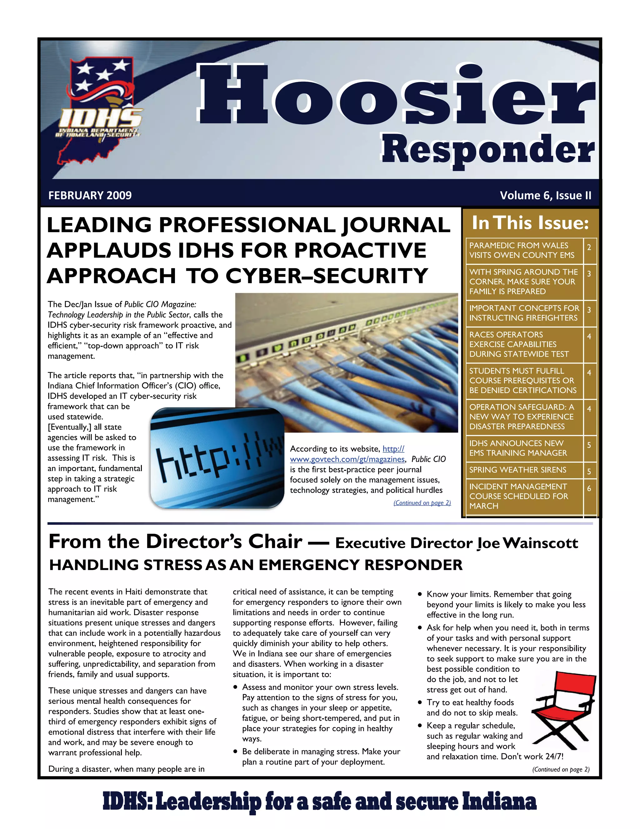 Hoosier Responder February 2010 | PDF