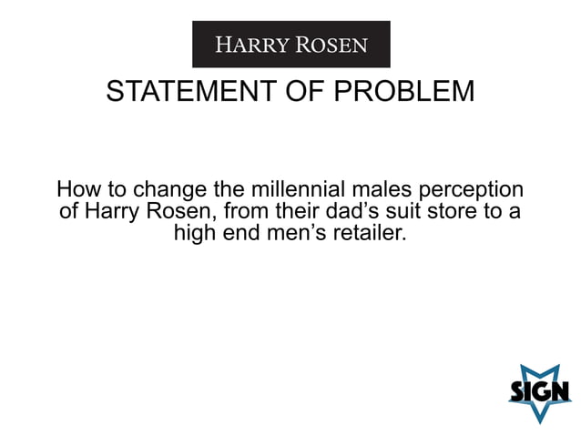 Harry Rosen Creative Campaign | PPTX | Business | Business and Finance