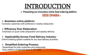FOOD ORDERING SYSTEM PPT FOR FINAL YEAR PROJECT | PPTX | Computing ...
