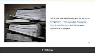 Hr Forms Simplified 4 Post Interview Evaluation Ppt