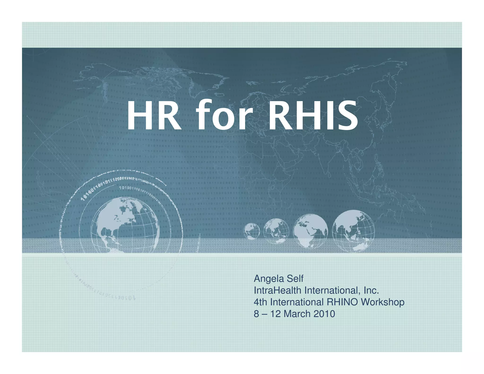Human Resources and Workforce Capacity Building | PPT
