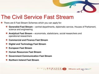 Civil Service HR Fast Stream 2014 Recruitment Presentation | PPT