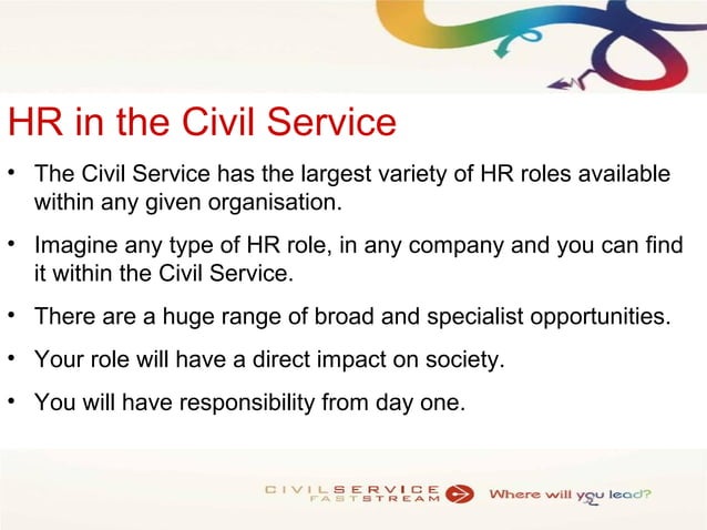 Civil Service HR Fast Stream 2014 Recruitment Presentation | PPT