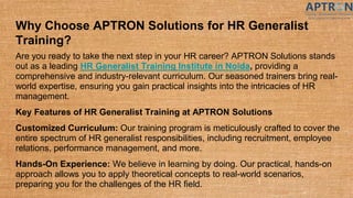 HR Generalist Training Institute in Noida.pptx