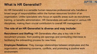HR Generalist Training Institute in Noida.pptx