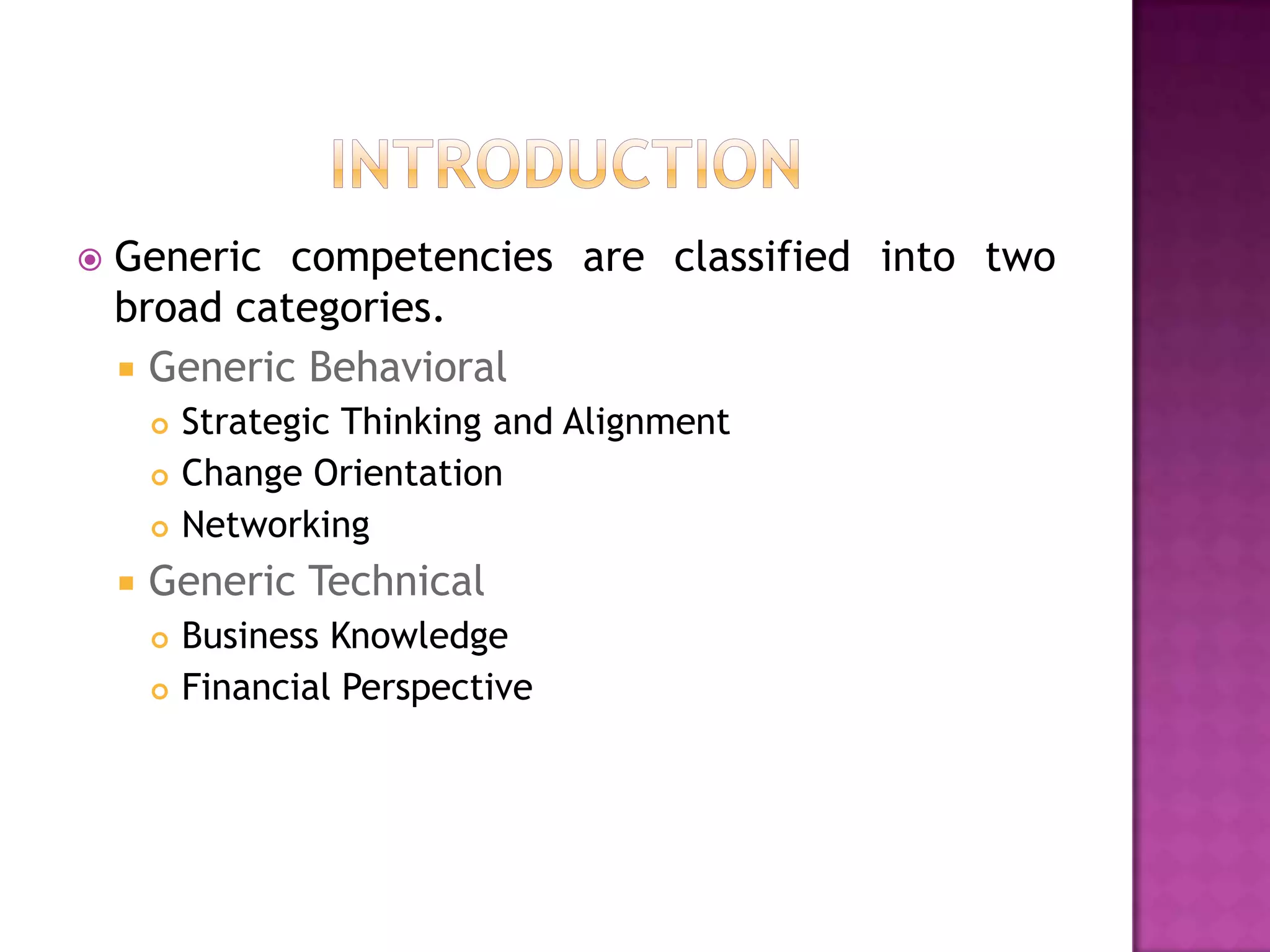 Hr generic competency | PPTX