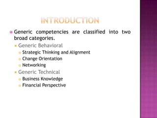 Hr generic competency | PPTX