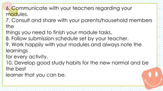 Homeroom Guidance Module 11-4th Quarter | PPTX