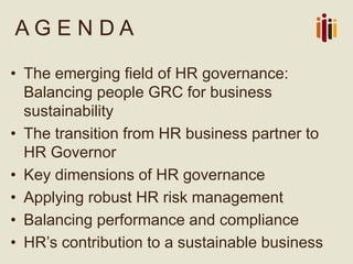 HR Governance 20 September - ZIHRM | PDF