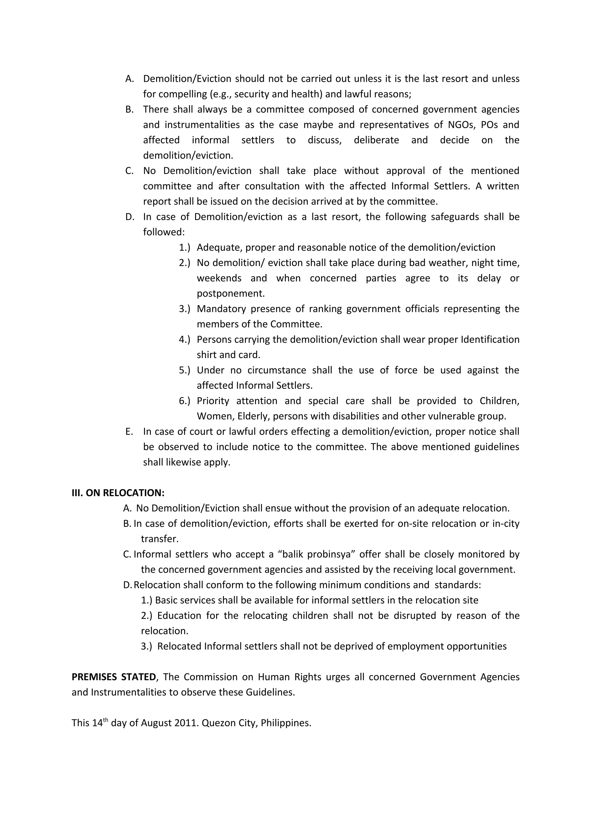 Hr guidelines on demolition2 | DOC