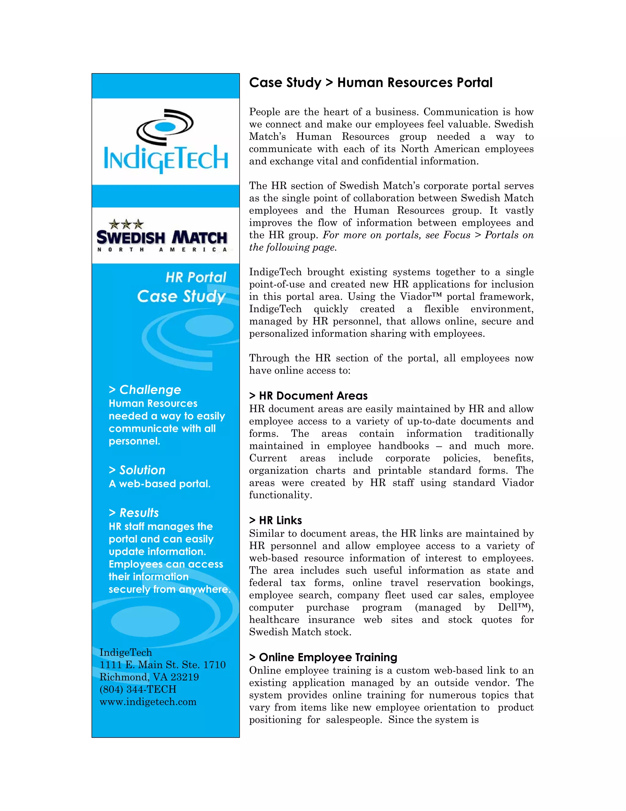 Hr human resources portal case study | PDF