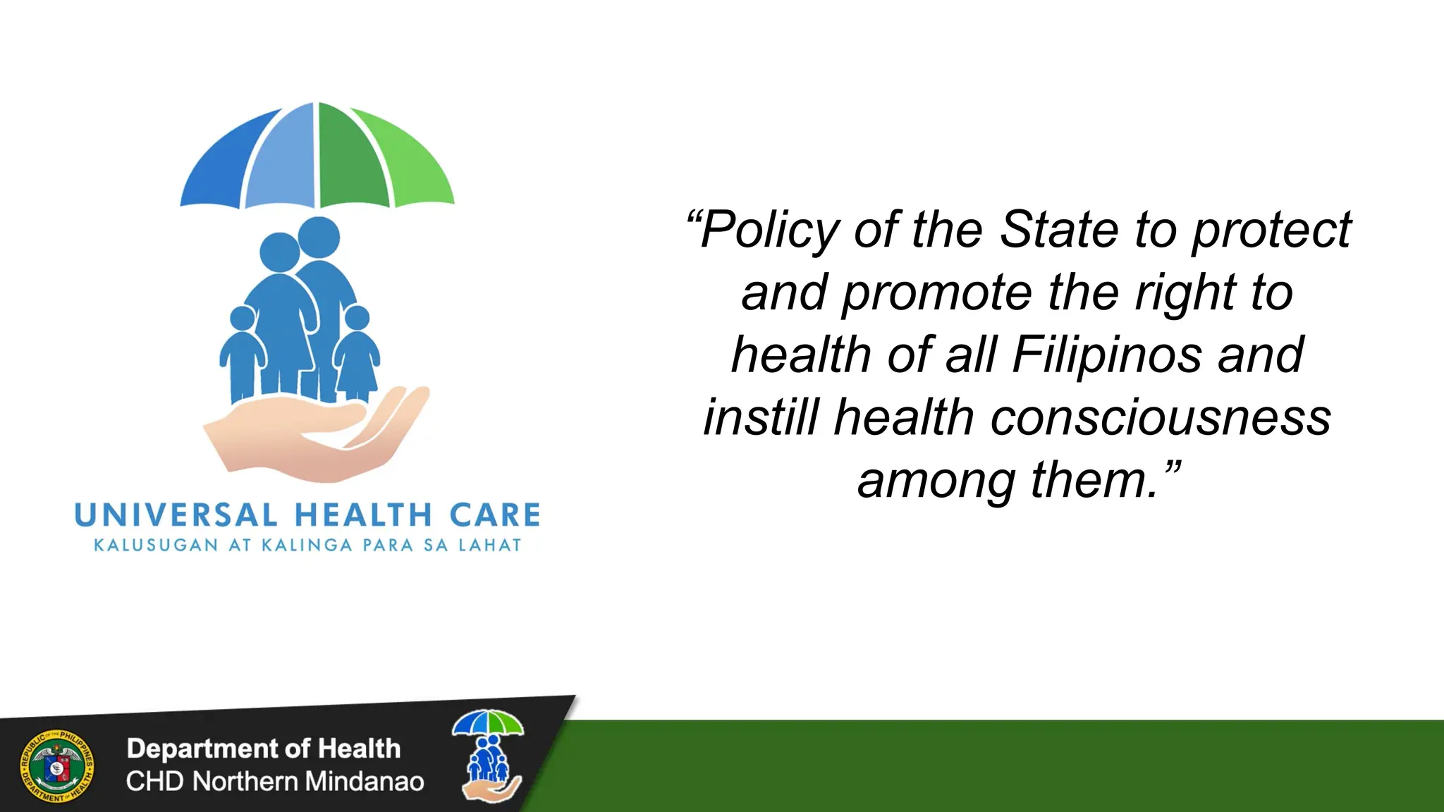 Frameworks and mandates on Universal Health Care | PDF