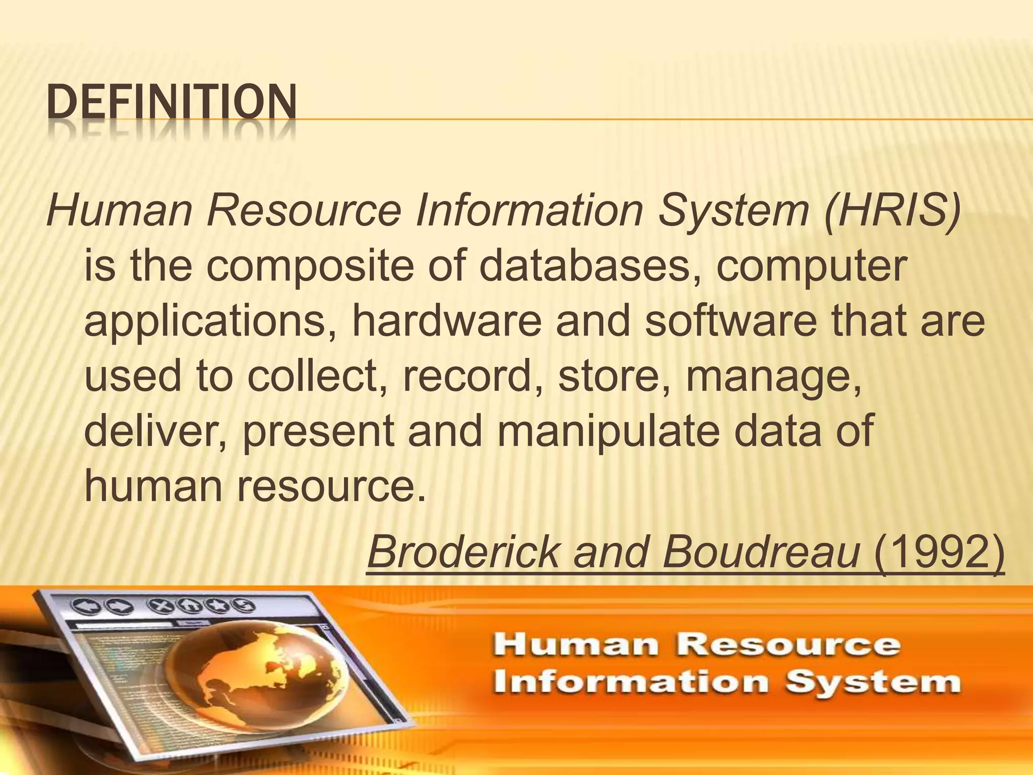 Human Resource Information System - HRIS | PPTX
