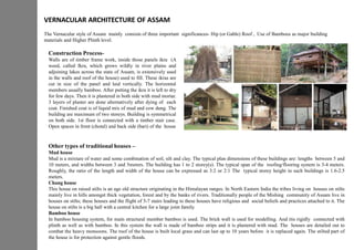 vernacular architecture of north east india | PDF
