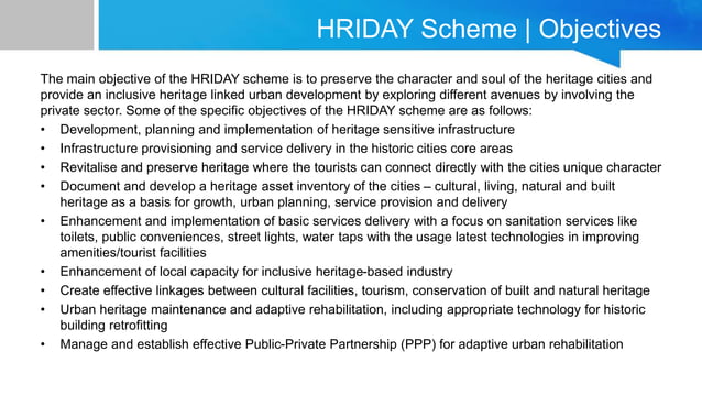 HRIDAY Scheme.pptx | Civil Engineering Industry | Industries