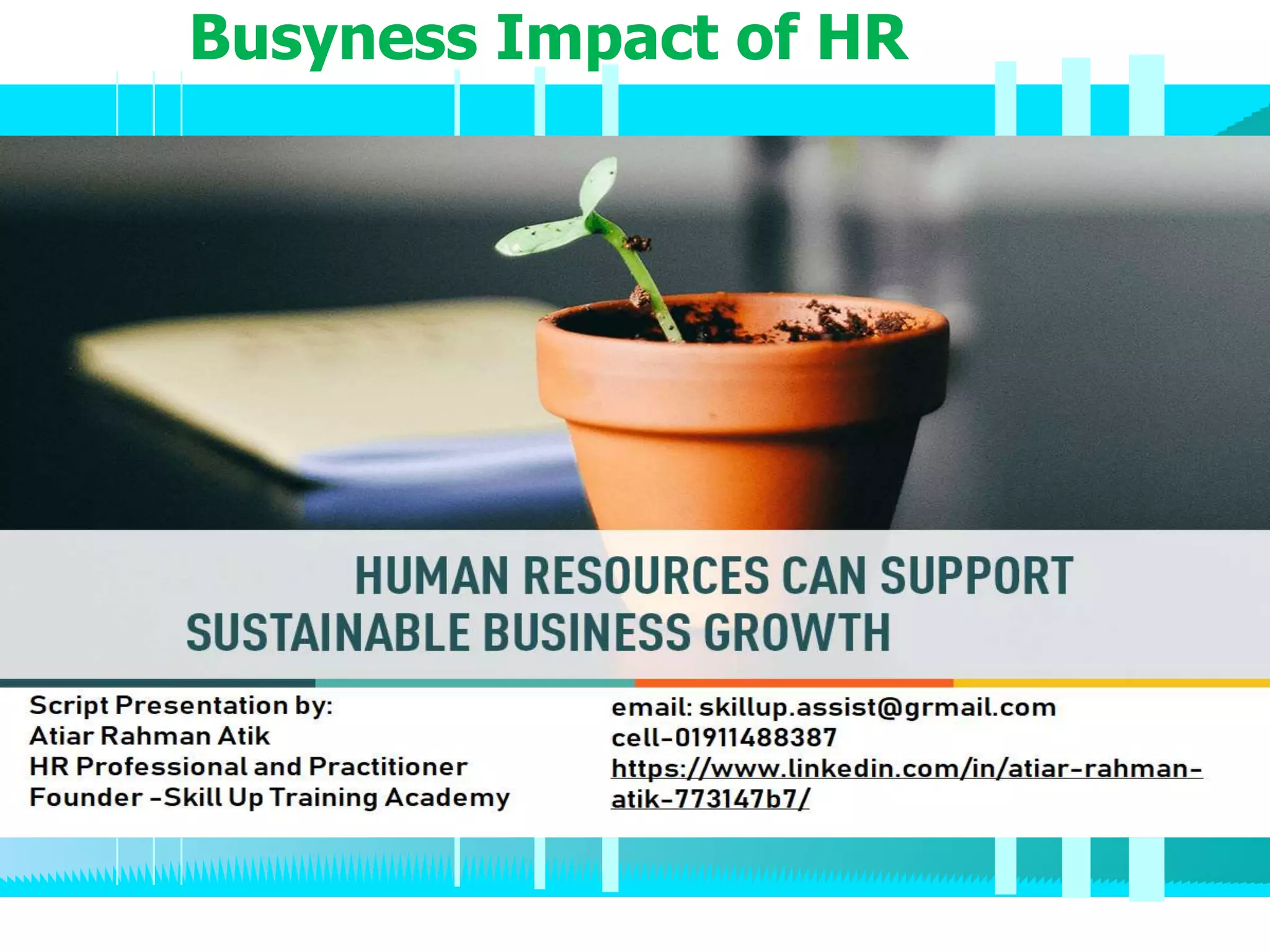 Role of HR in Business Growth | PPTX