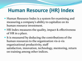 HR index | PPTX