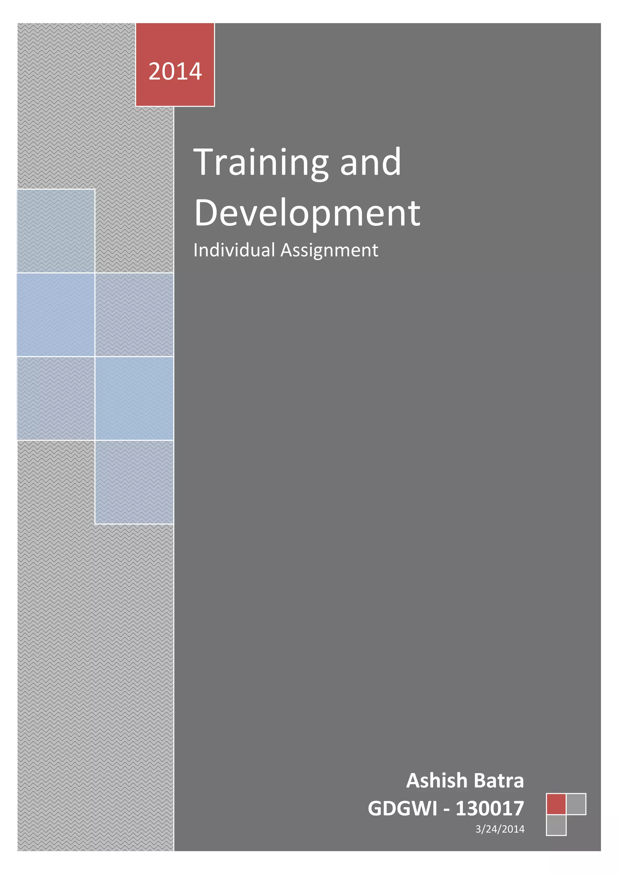 Human Resoruce - Training and development (GSK Glaxosmithkline India) | PDF