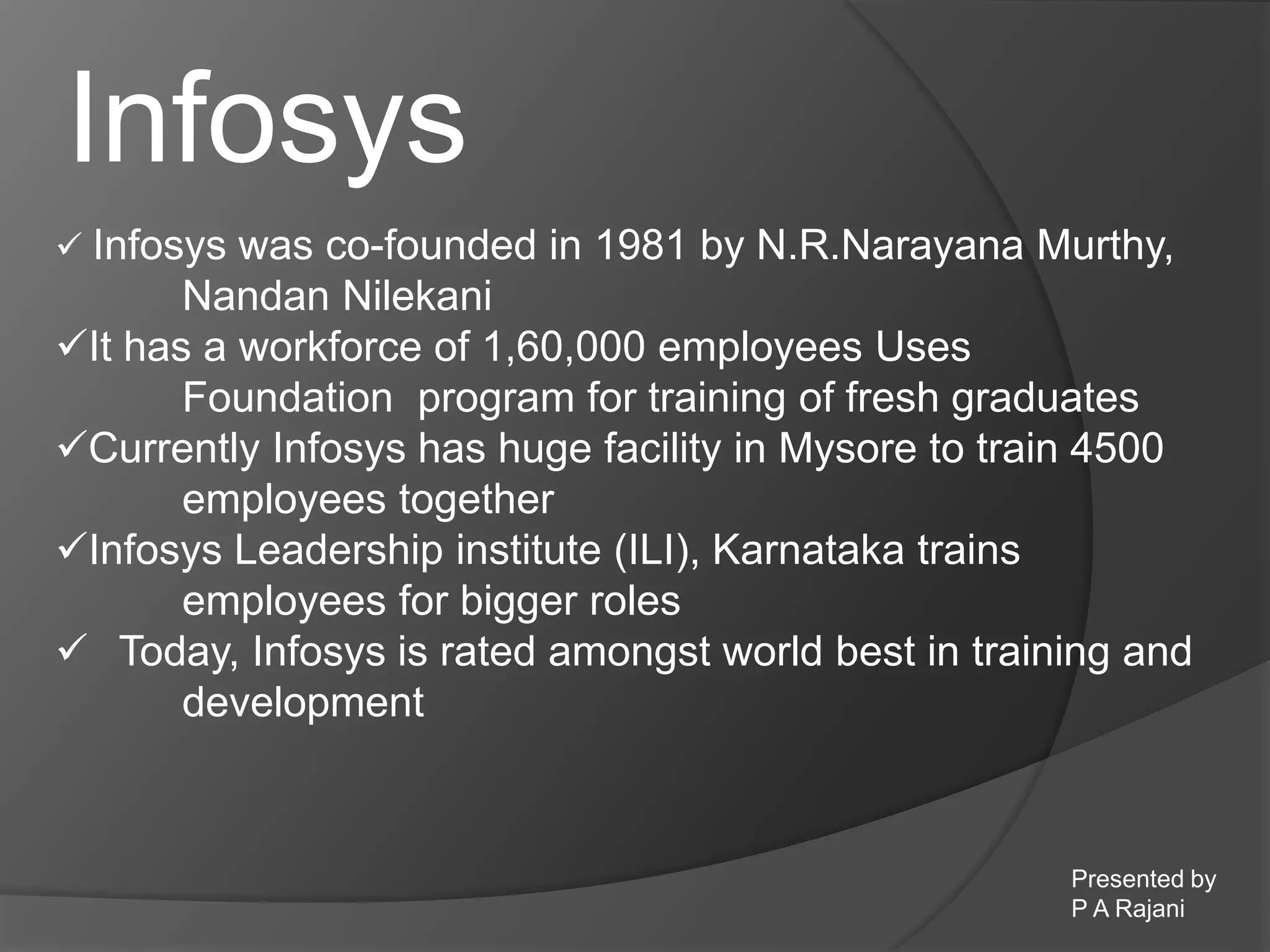 HRM BEST PRACTISES IN INFOSYS TECHNOLOGIES | PPTX | Business ...