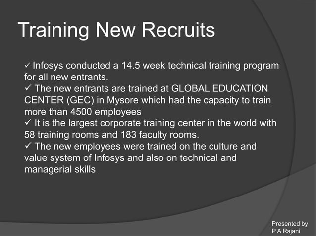 HRM BEST PRACTISES IN INFOSYS TECHNOLOGIES | PPT