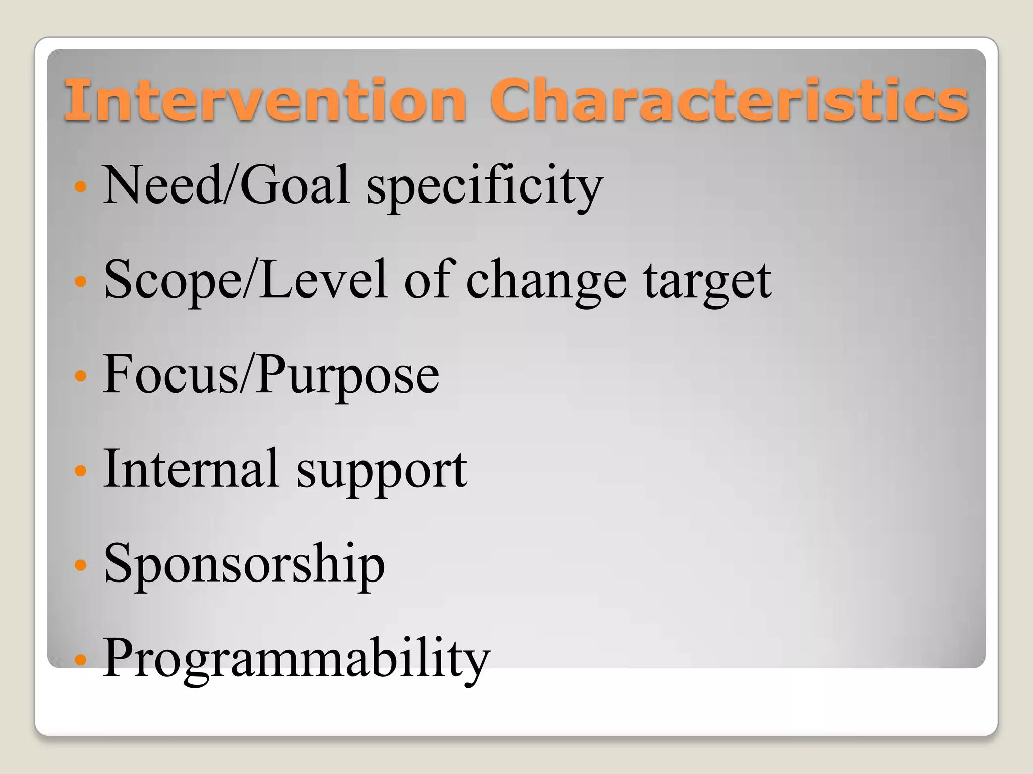 Hr intervention | PPTX