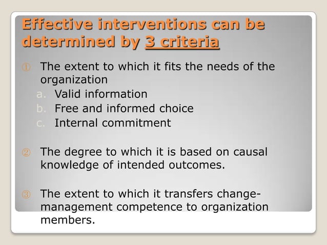 Hr intervention | PPTX