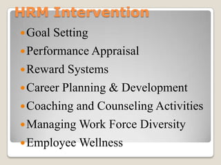 Hr intervention | PPTX