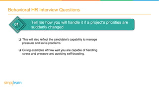 Top 20 HR Interview Questions and Answers | PPTX