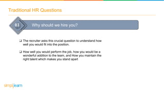 Top 20 HR Interview Questions and Answers | PPTX