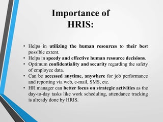 HRIS | PPTX | Human Resources | Business