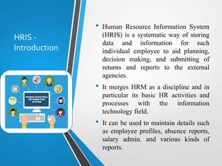 HRIS | PPTX | Human Resources | Business