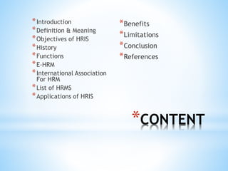 Hris (1) | PPTX | Human Resources | Business